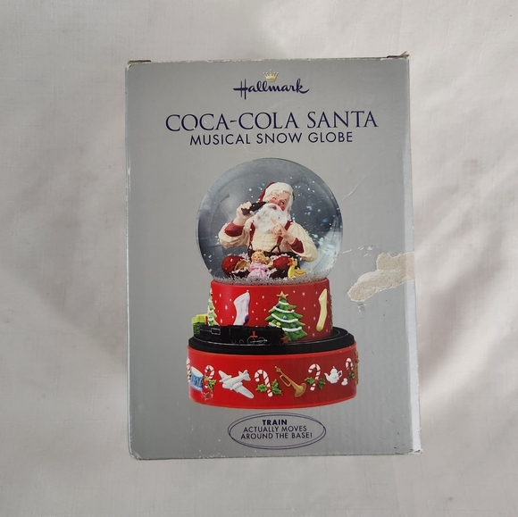 Hallmark | Holiday | Hallmark X Coca Cola Santa Musical Snow Globe ...